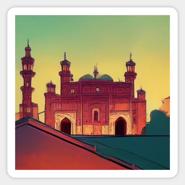 Lahore | Comics style - Comics - Sticker | TeePublic