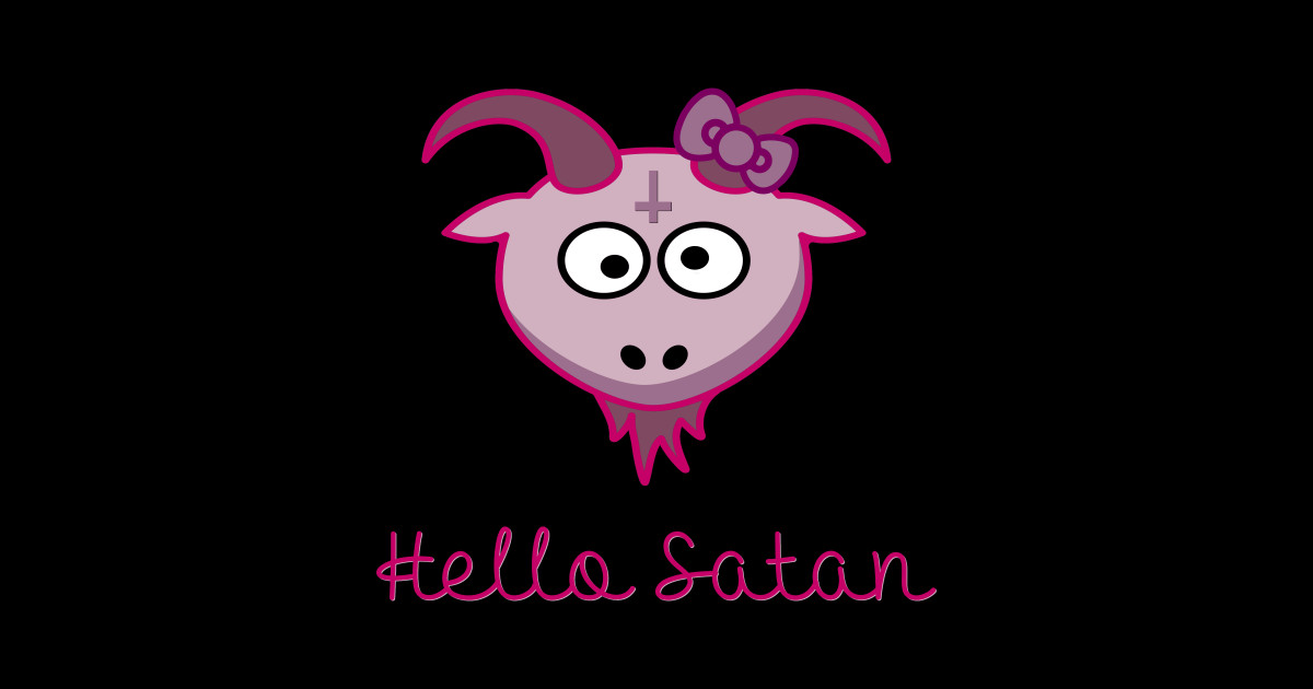 Hello Satan - Baphomet - Sticker | TeePublic