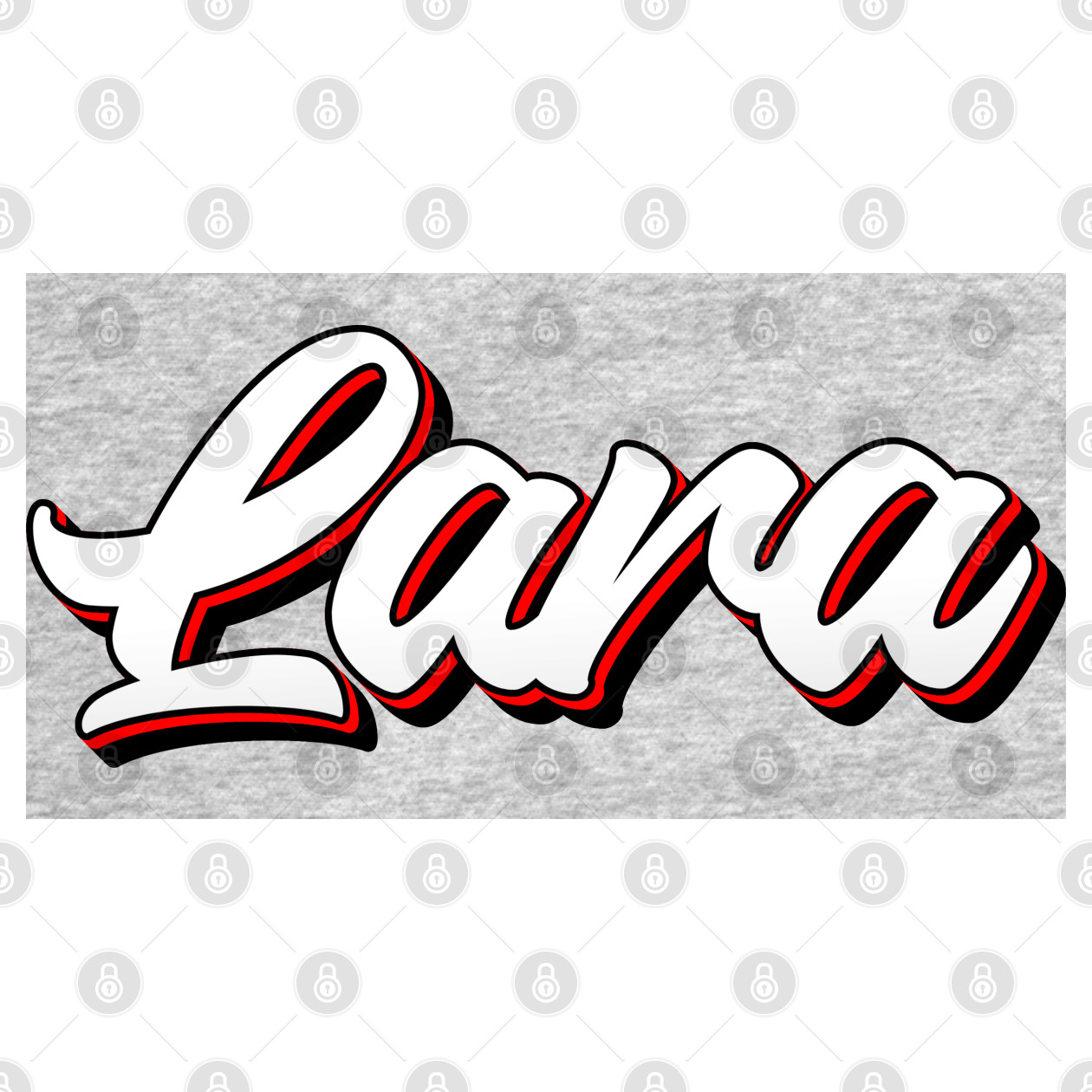 Lara name - cool 70s retro font - Lara Name Cool 70s Retro Font - T ...