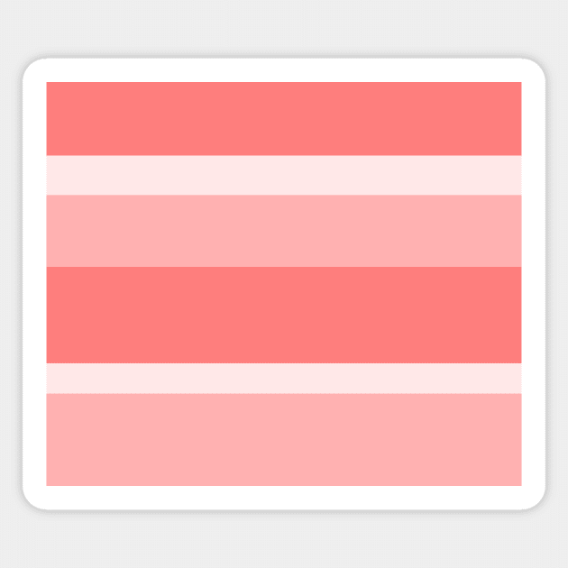 Strips - pink. - Strips - Sticker | TeePublic