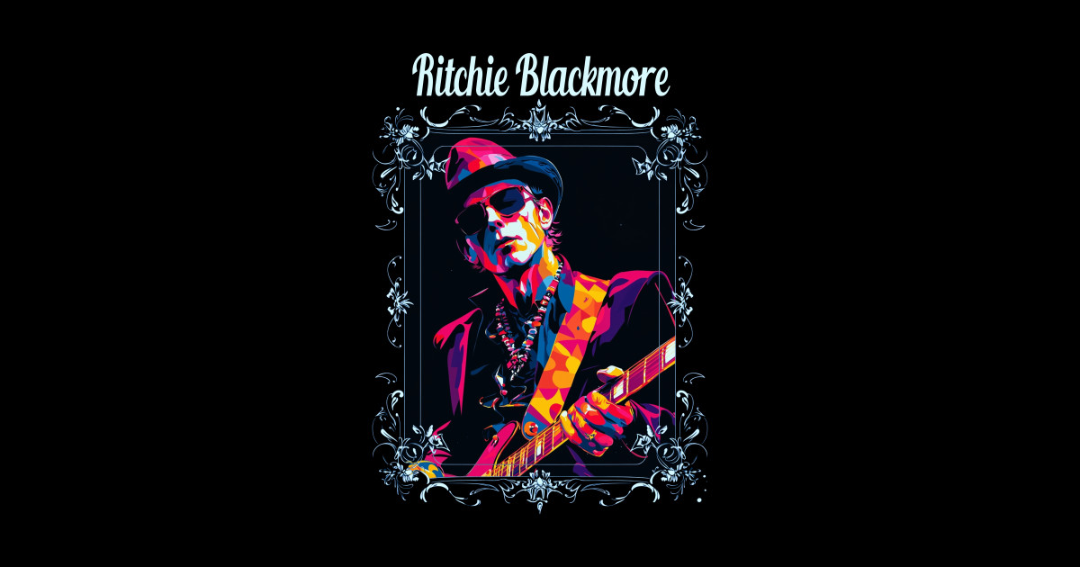 RITCHIE BLACKMORE MUSICIAN FAN ART - Ritchie Blackmore Musician Fan Art - Sticker | TeePublic