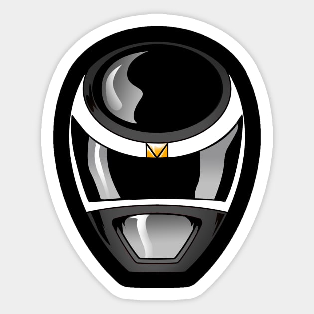 Black space Helmet - Power Rangers - Sticker | TeePublic