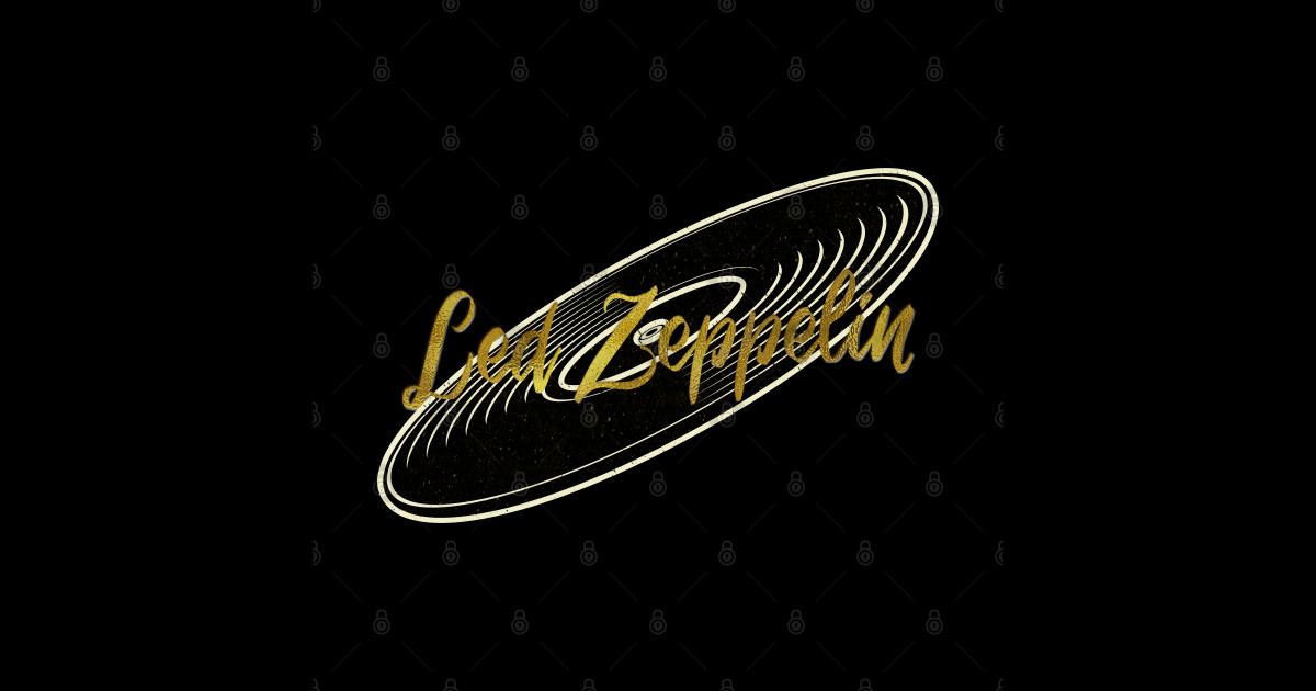 Gold Led zeppelin - Led Zeppelin - Sticker | TeePublic