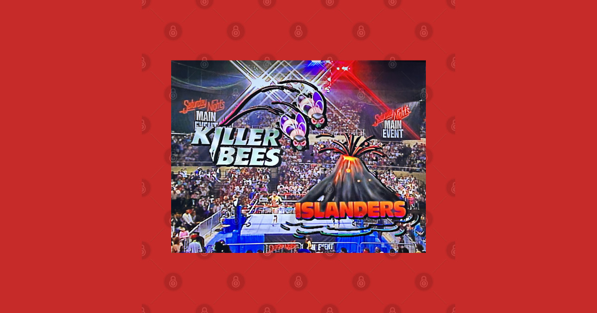 SNME Killer Bees v Islanders - Wwf - T-Shirt | TeePublic