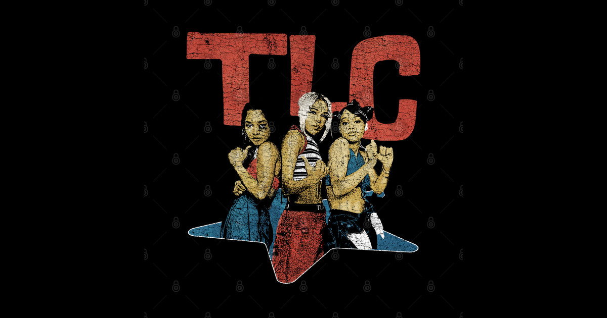 TLC girl 1995 vintage cracked - Tlc - Sticker | TeePublic