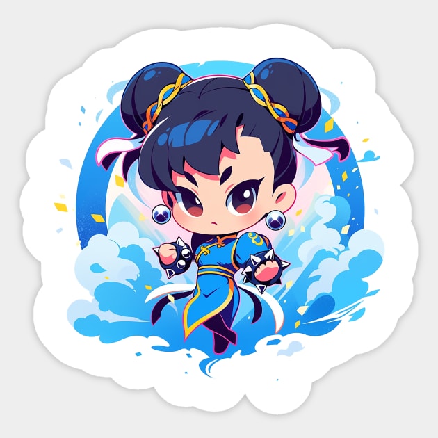 chun li - Chun Li - Sticker | TeePublic
