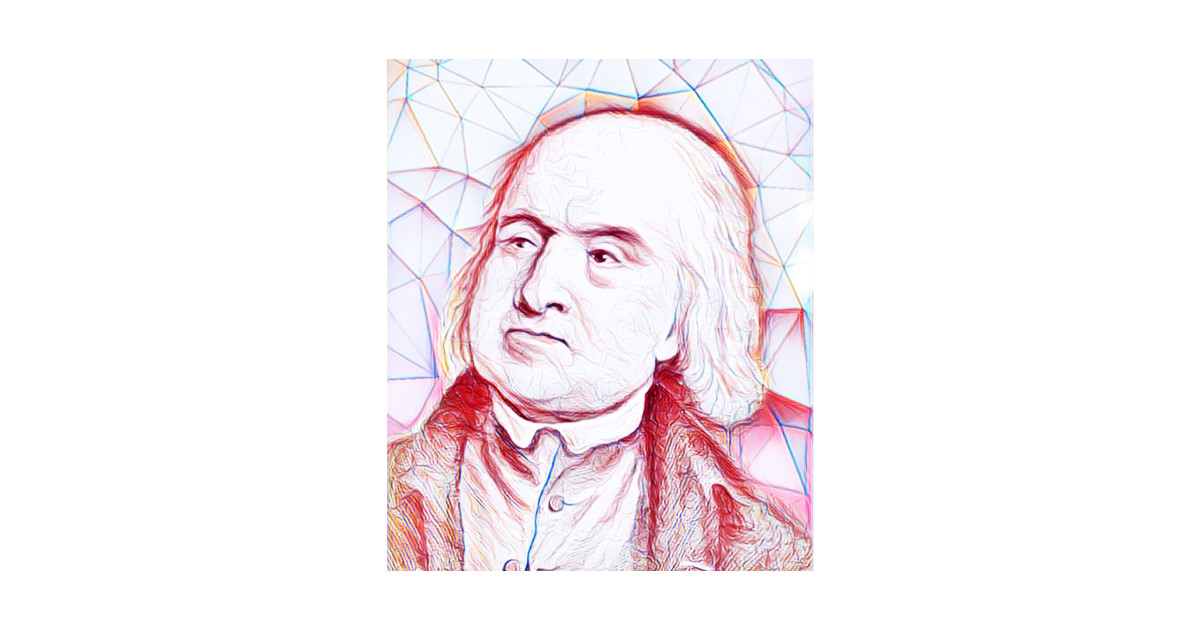 Jeremy Bentham Portrait | Jeremy Bentham Artwork | Line Art - Jeremy ...