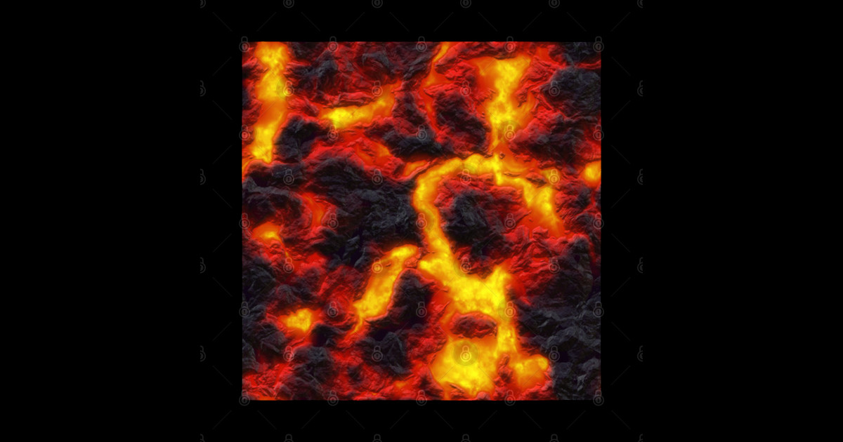Vulcanic, Magma Pattern - Magma - Sticker | TeePublic