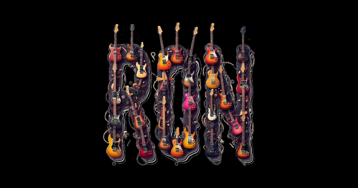 RON as GUITARS - Ron - Sticker | TeePublic