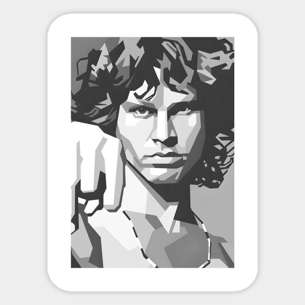 Jim Morrison Legend - Jim Morrison - Sticker | TeePublic