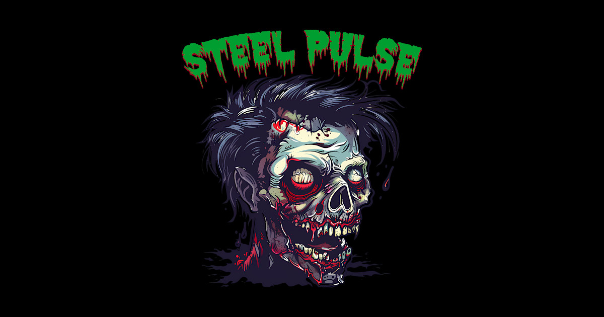 Steel Pulse Zombie Head - Steel Pulse - Sticker | TeePublic