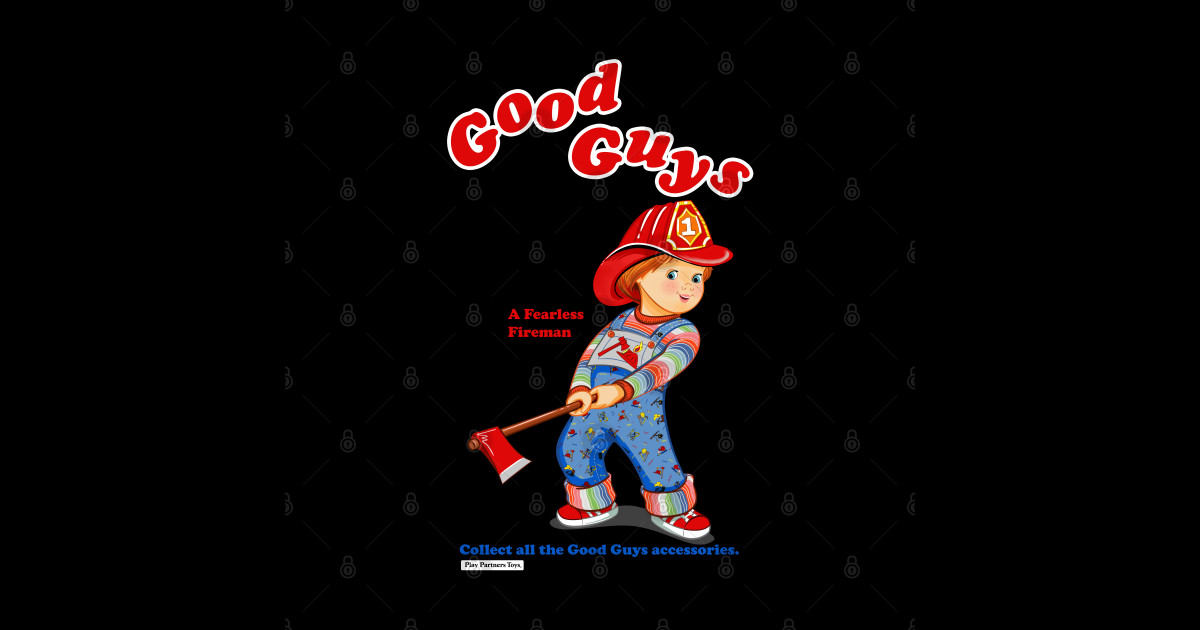 Good Guys - Fireman - Child's Play - Chucky - Chucky - Sticker | TeePublic
