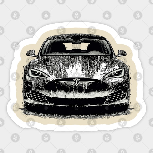 Tesla Model S - Tesla - Sticker | TeePublic