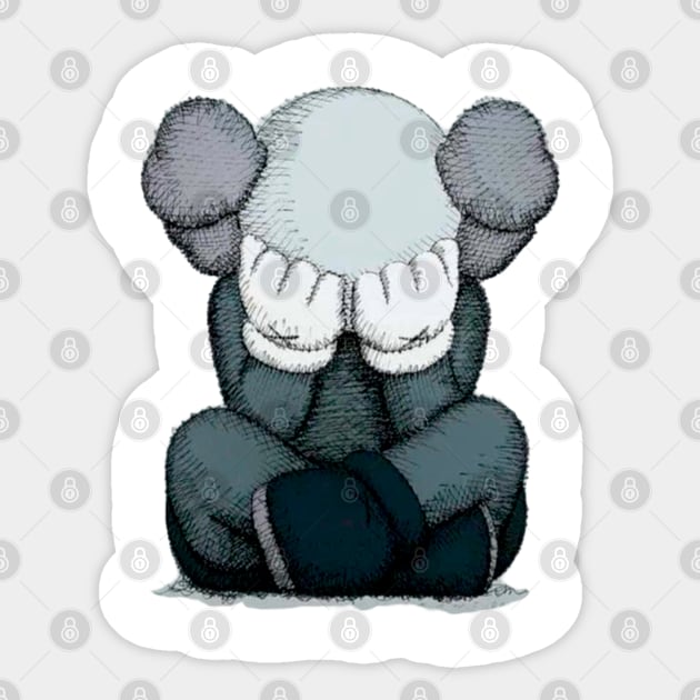 Kaws Sad - Kaws Art - Sticker | TeePublic