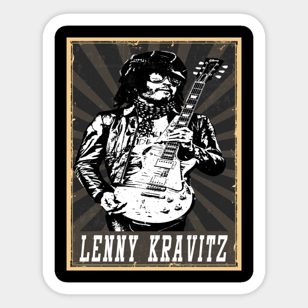 80s Lenny Kravitz - Lenny Kravitz - Sticker | TeePublic
