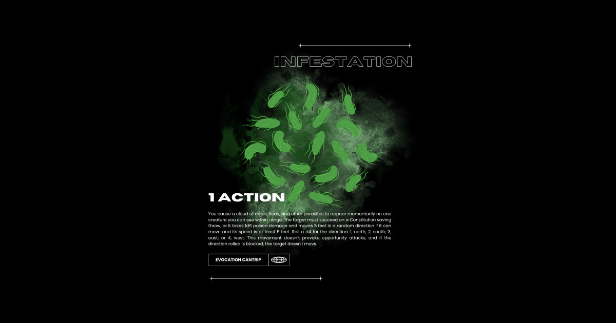 Infestation Modern Dnd Dungeons and Dragons 5e - Dnd Gift - Posters and ...