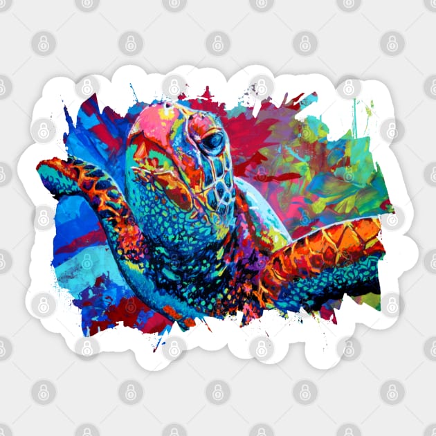 Giant Sea Turtle - Sea Turtle - Sticker | TeePublic