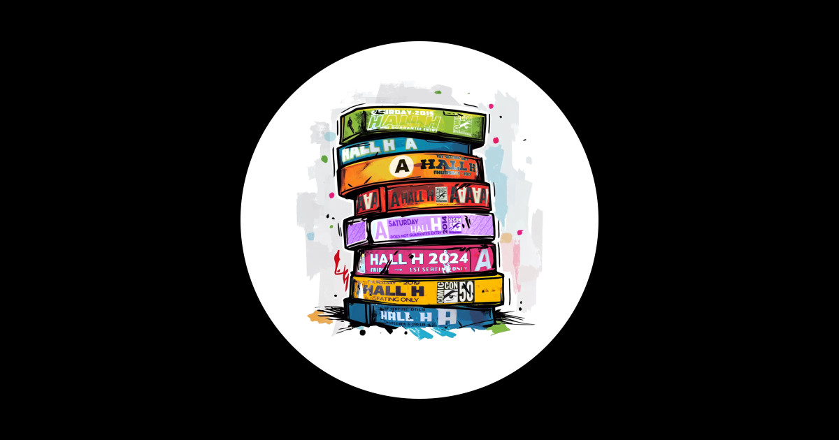 A Legacy of Wristbands - The Hall H Line Circle - Comiccon - Posters ...