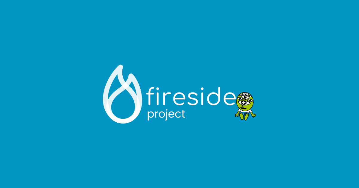 Fireside Project Logo + Alien - Psychedelic - T-Shirt | TeePublic