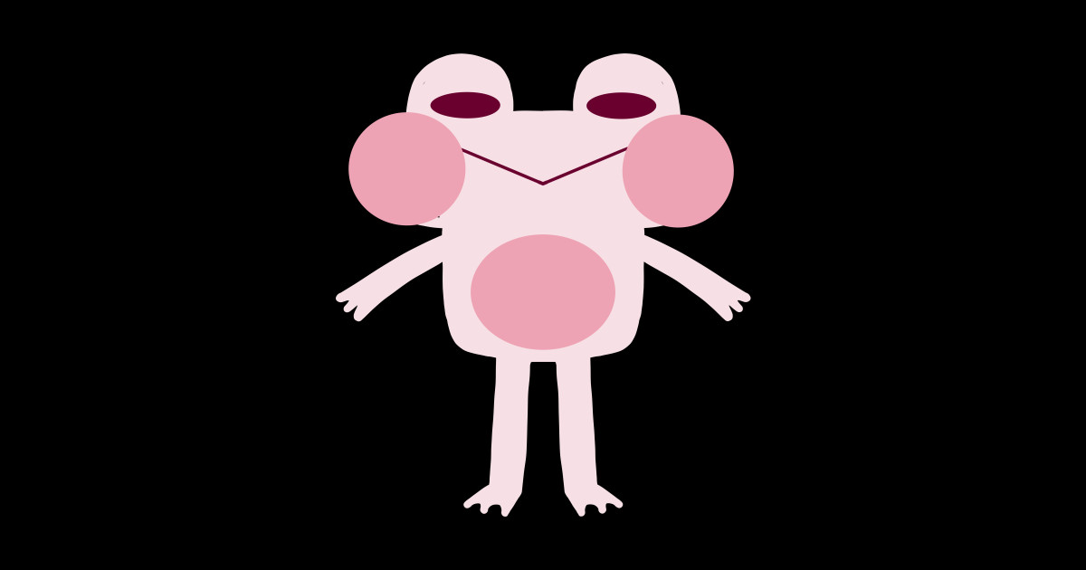 Standing Pippa the Frog - Frog - Sticker | TeePublic