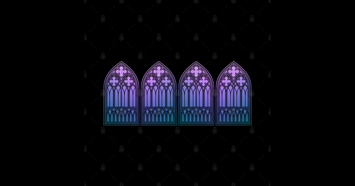 Cathedral Window - Gothic - Sticker | TeePublic