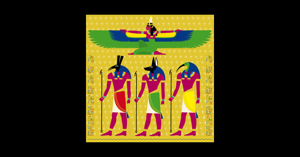 THE EGYPTIAN GODS - Eygpt - Sticker | TeePublic