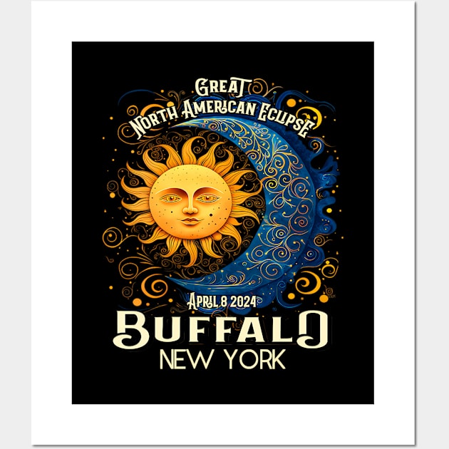 Buffalo New York 2024 Total Solar Eclipse - New York - Posters and Art ...