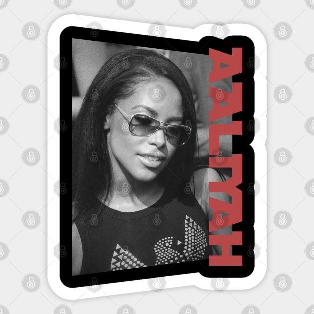 aaliyah classic - Aaliyah - Sticker | TeePublic