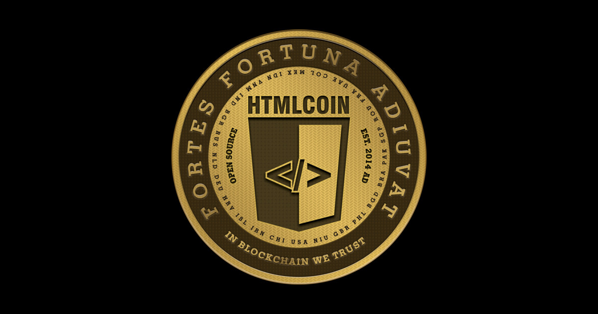 HTMLCOIN (HTML) Cryptocurrency - Html - Sticker | TeePublic