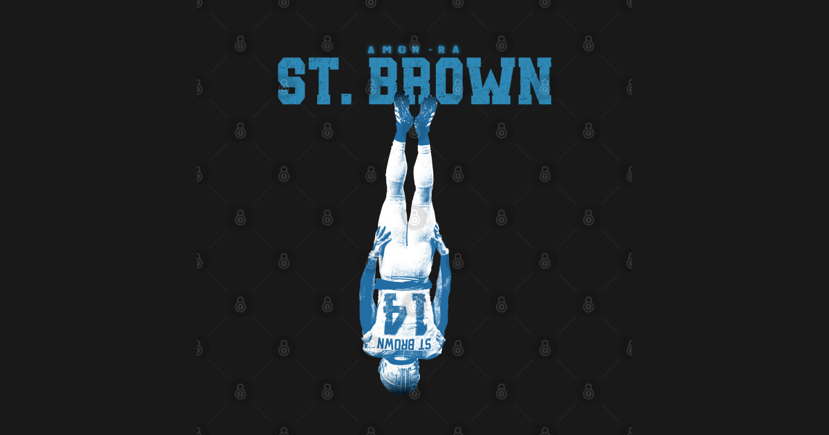 Amon-Ra St. Brown Headstand Celebration - Amon Ra St Brown - T-Shirt ...