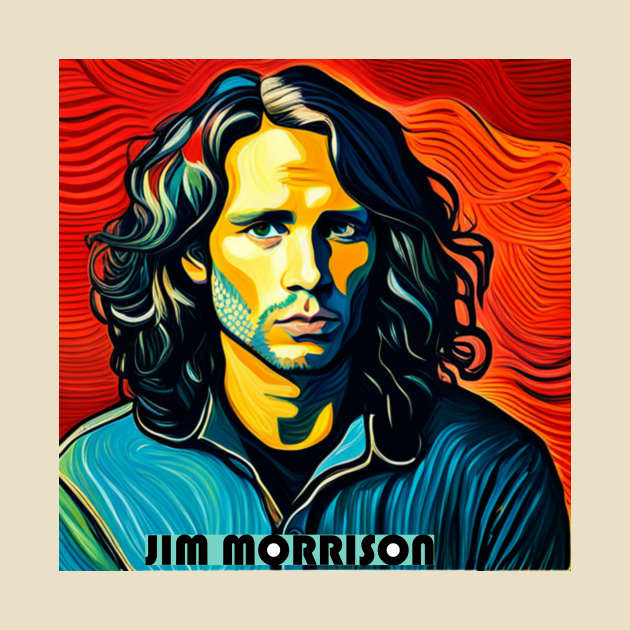 Jim Morrison art - Jim Morrison - T-Shirt | TeePublic