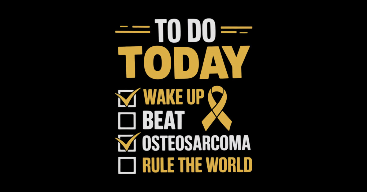 Yellow Ribbon To Do List Osteosarcoma Bone Cancer Awareness Month ...