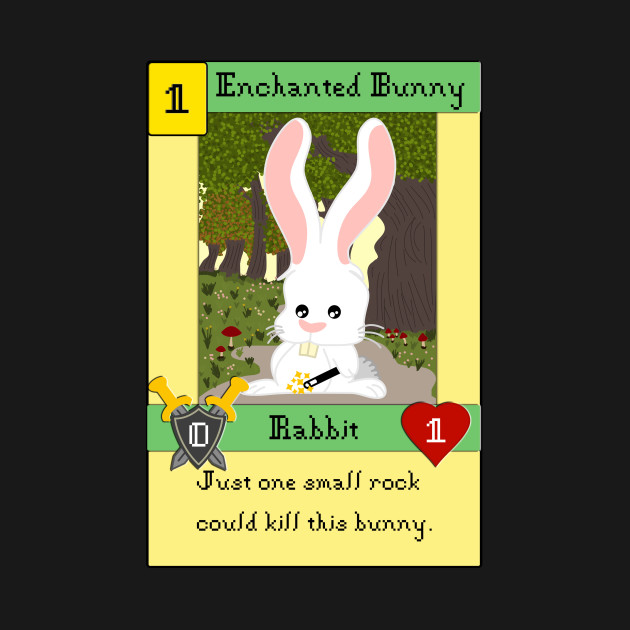 Enchanted Bunny - Mystic Warlords of Ka'a - Card Game - T-Shirt | TeePublic