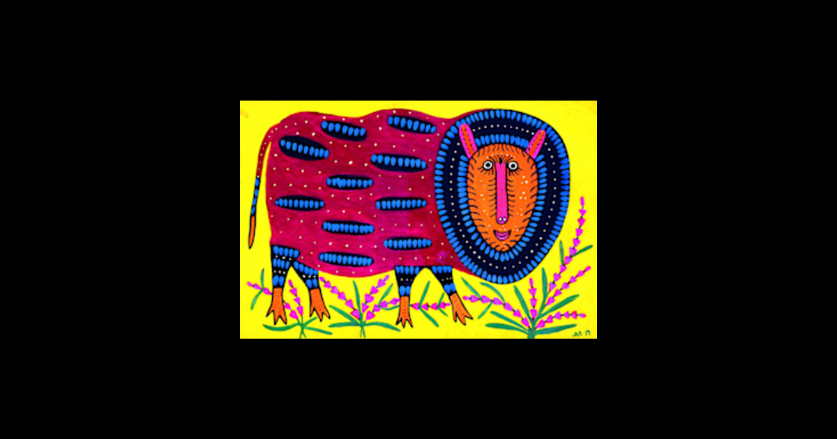 Maria Prymachenko Wild Sheep 1989 Art Print Ukrainian Folk Art - Maria ...