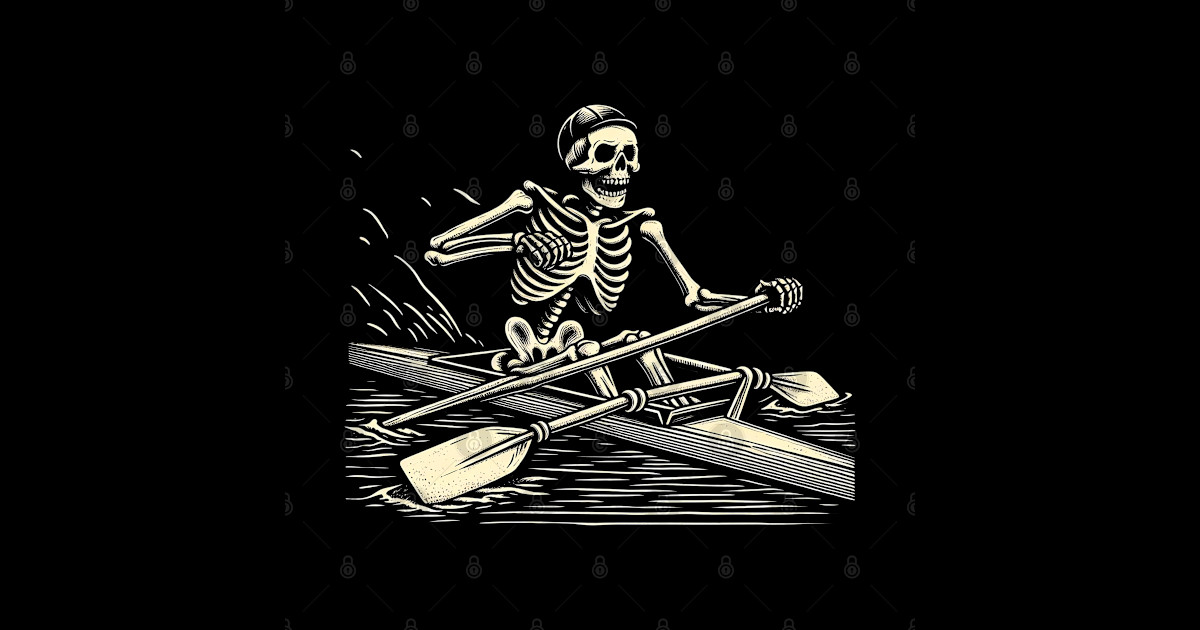 Skeleton Rowing Crew Family - Skeleton Rowing - Posters and Art Prints ...