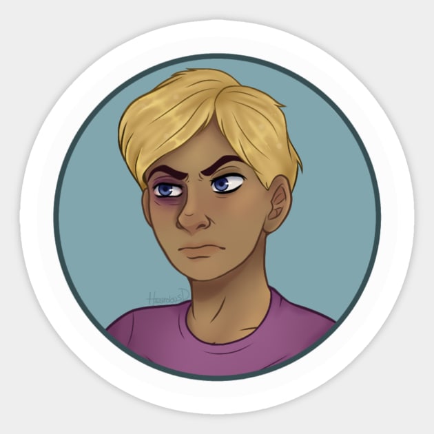 Travis Phelps - Sally Face Fanart [1] - Sally Face - Sticker | TeePublic