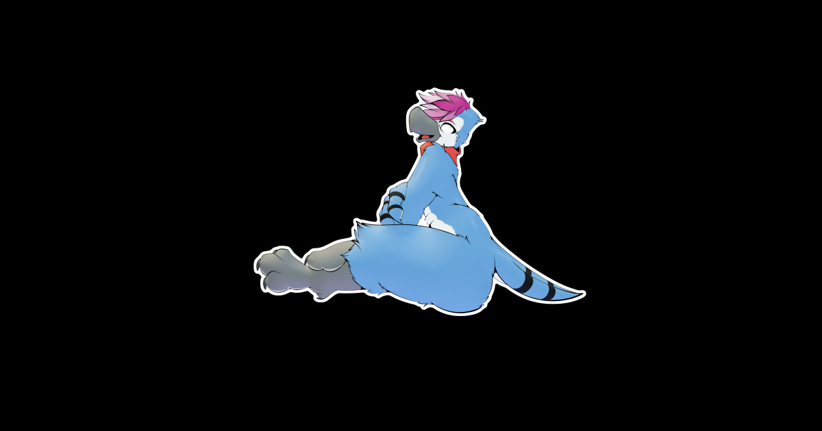 Sit and Smile - Furry - Sticker | TeePublic