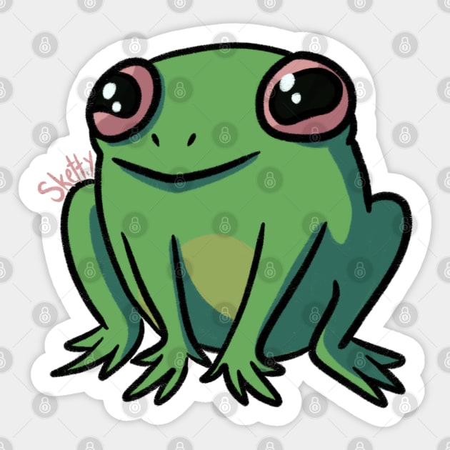 Ferg the Frog - Frog - Sticker | TeePublic
