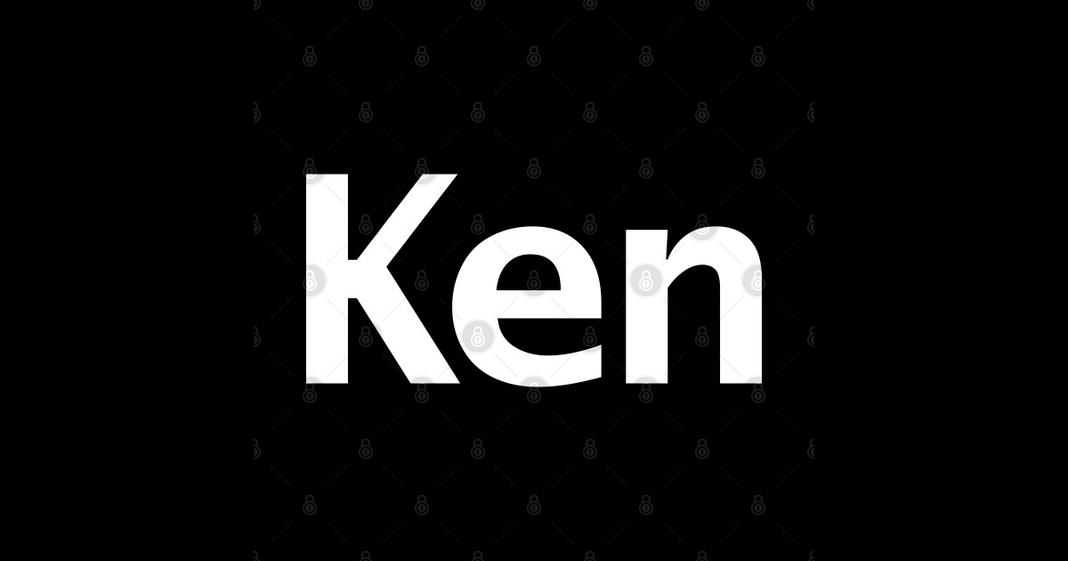 Ken - Ken - Sticker | TeePublic