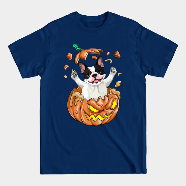 Horror Frenchie In Scary Pumpkin Halloween Holiday Gift - Horror ...