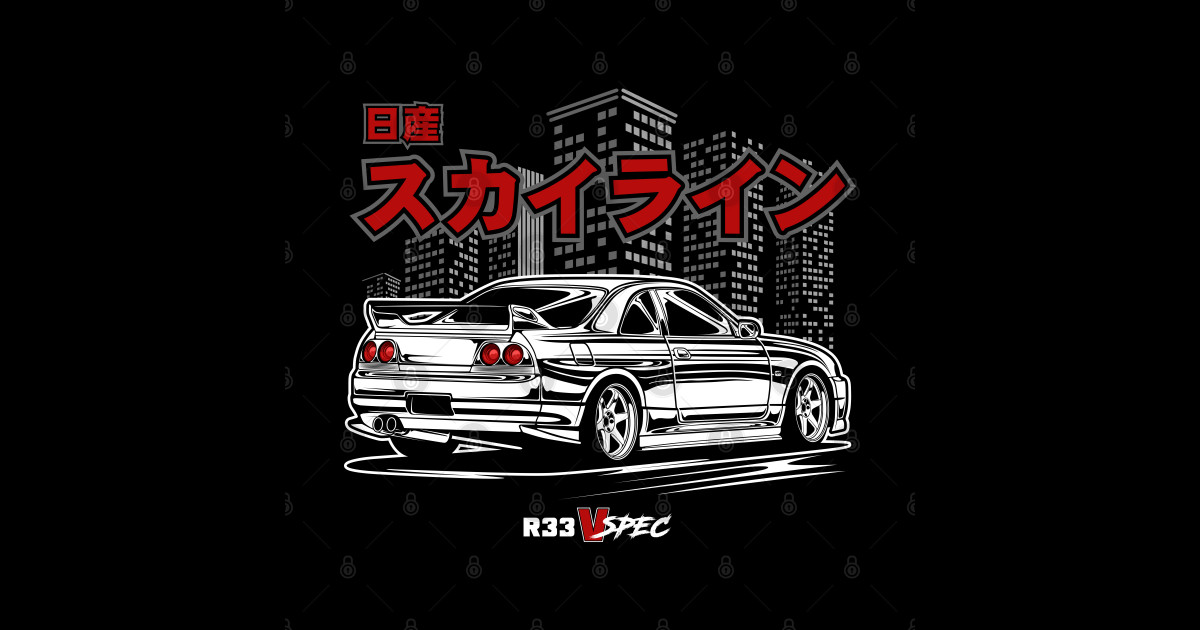 Nissan Skyline GTR R32 V Spec - Nissan Skyline - Sticker | TeePublic
