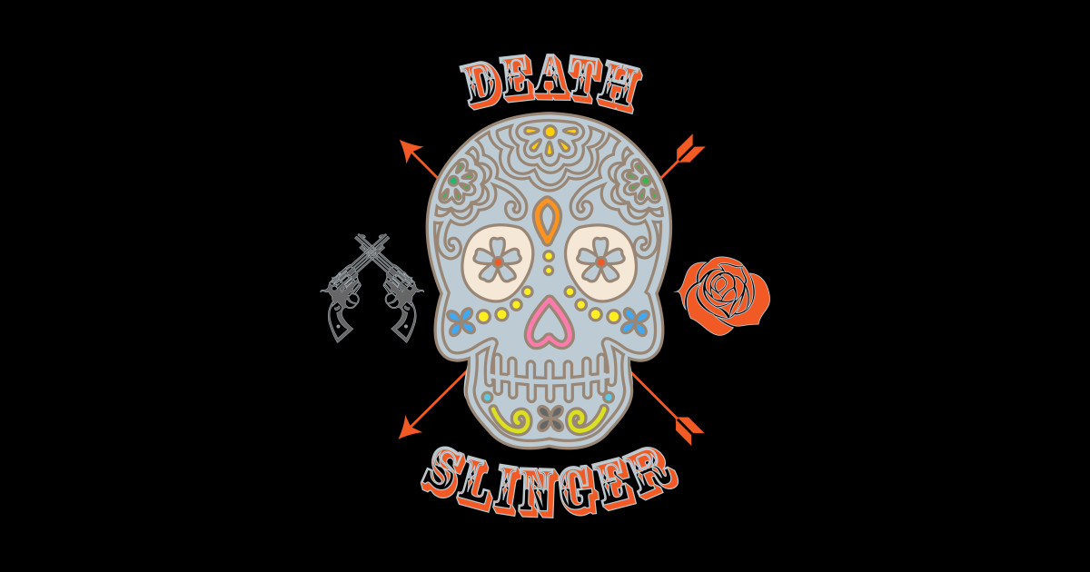 Death slinger - Muertedia De Muertos - Sticker | TeePublic