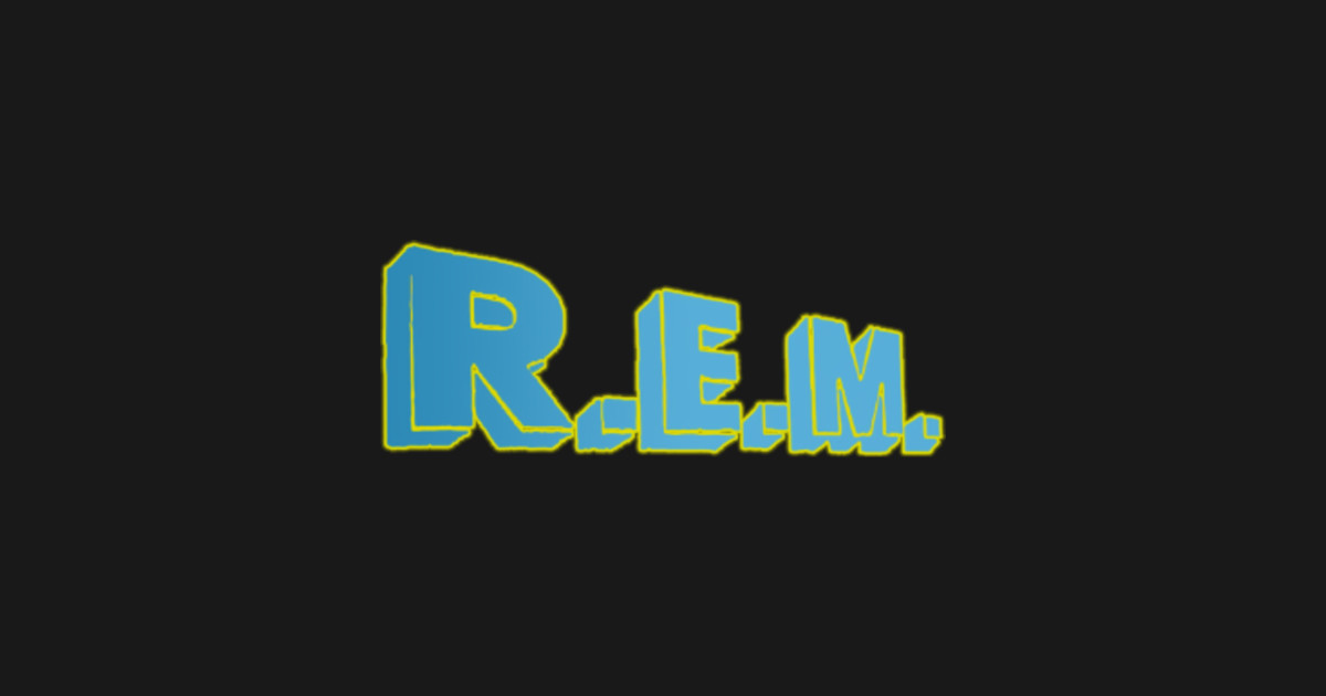 R.E.M. Logo Blue - Rem - T-Shirt | TeePublic