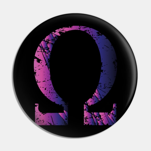 The mighty Omega Symbol, the grand closure - Omega Symbol - Pin | TeePublic