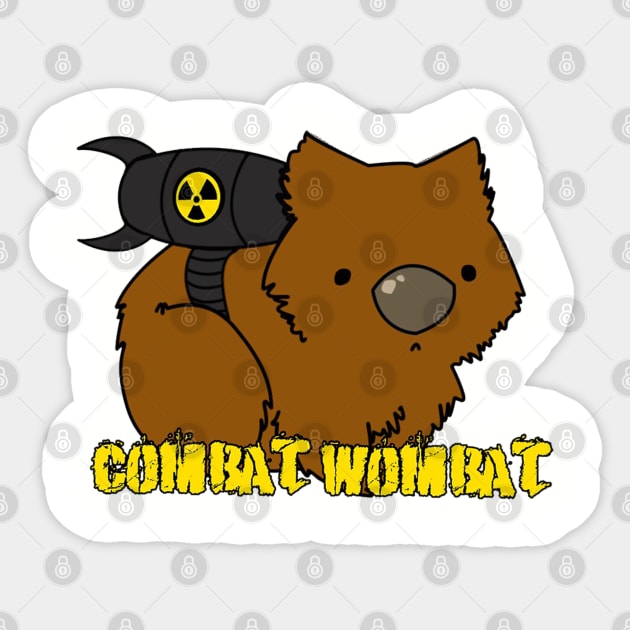 Combat Wombat - Wombat - Sticker | TeePublic