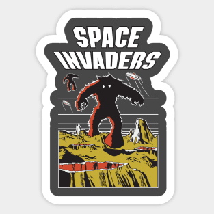 space invaders wall decals