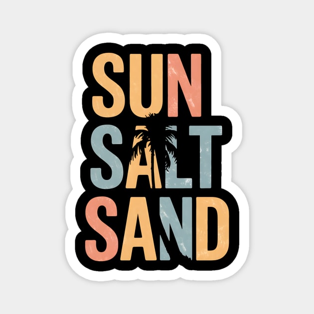 Sun Salt Sand Beach Palm Tree Cool Summer Vacation - Sun Salt Sand ...