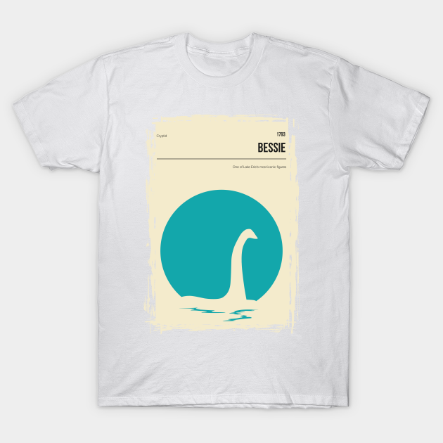 Bessie Lake Erie Vintage Cryptid Poster - Bessie - T-Shirt | TeePublic