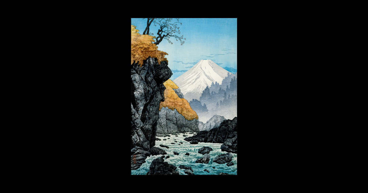 Foot of Mount Ashitaka - Japanese Illustration - Posters and Art Prints ...
