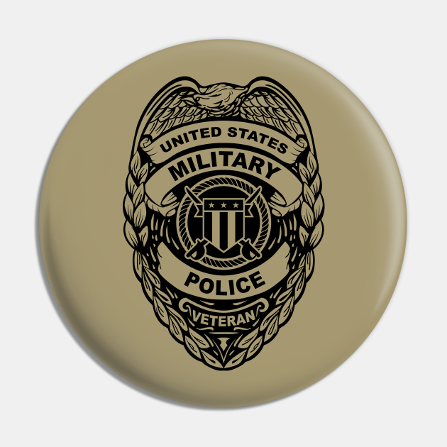 U.S. Military Police Veteran Black Badge - Military Police - Pin ...